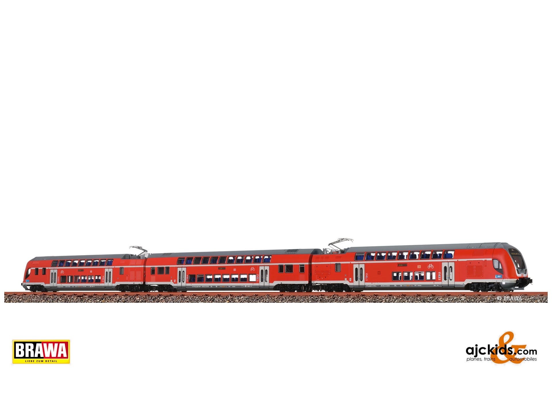 Brawa 44590 TWINDEXX Vario® Double-Deck Train DB AG, set of 3 (Nürnberg ...
