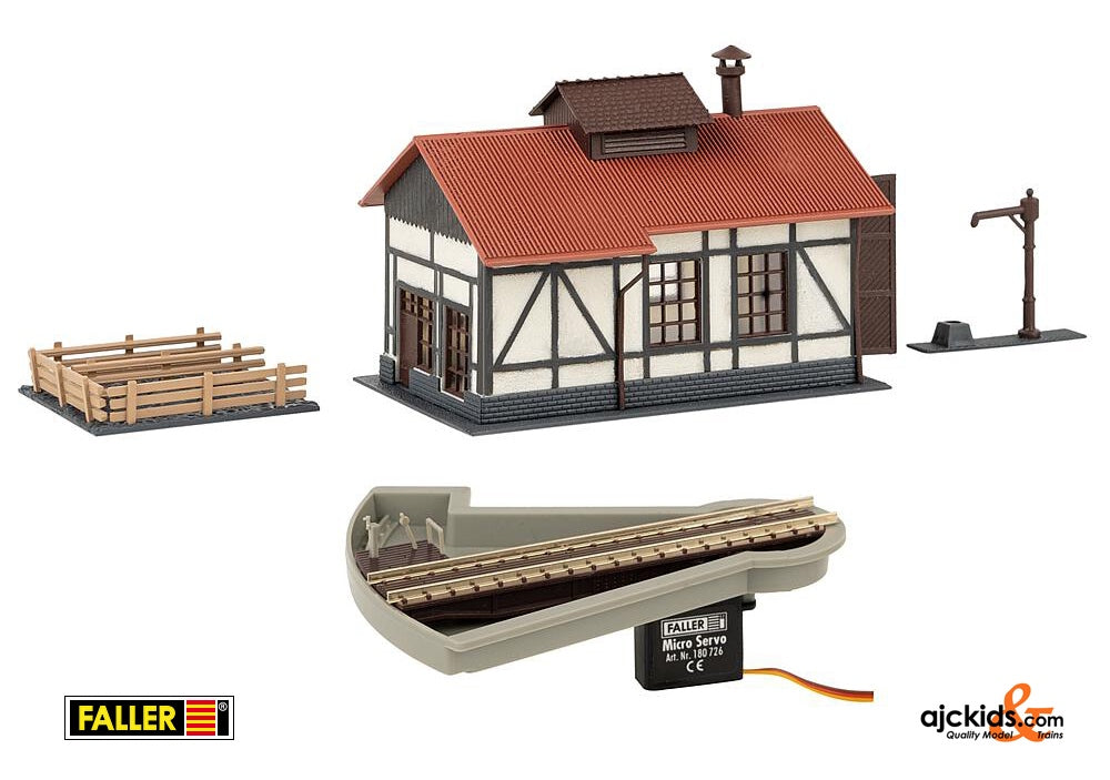 Faller 222104: Segment turntable with engine shed – Ajckids