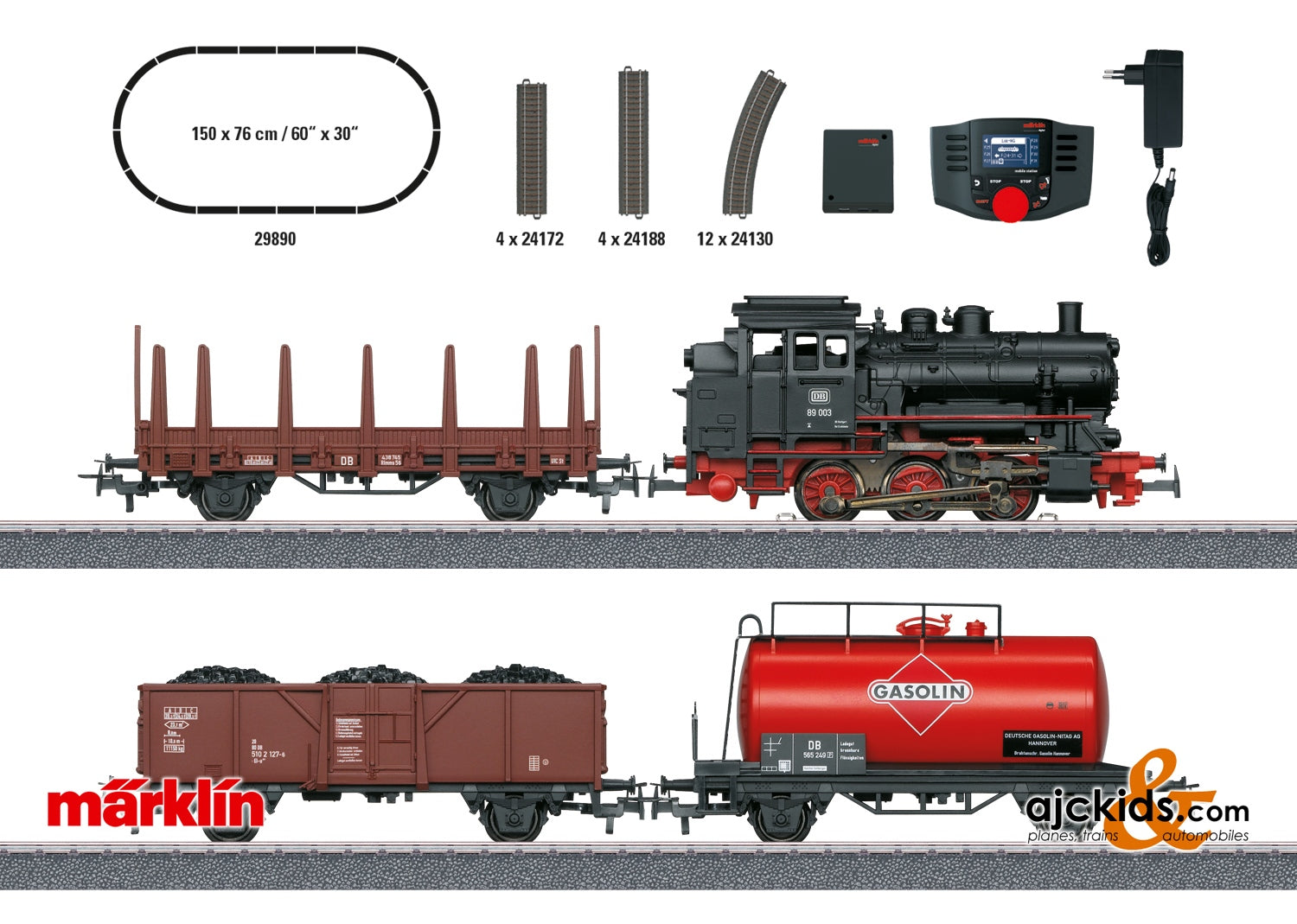 Marklin 29890 Freight Train with a Class 89.0 Digital Starter Set – Ajckids