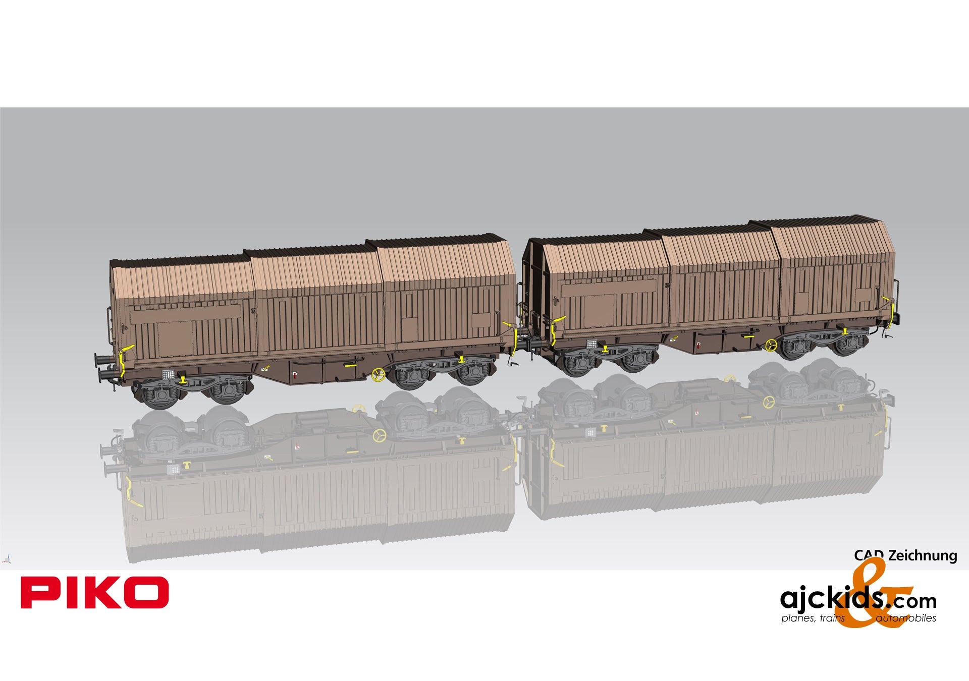 Piko 28317 - Set of 2 telescopic hood wagons ÖBB IV – Ajckids