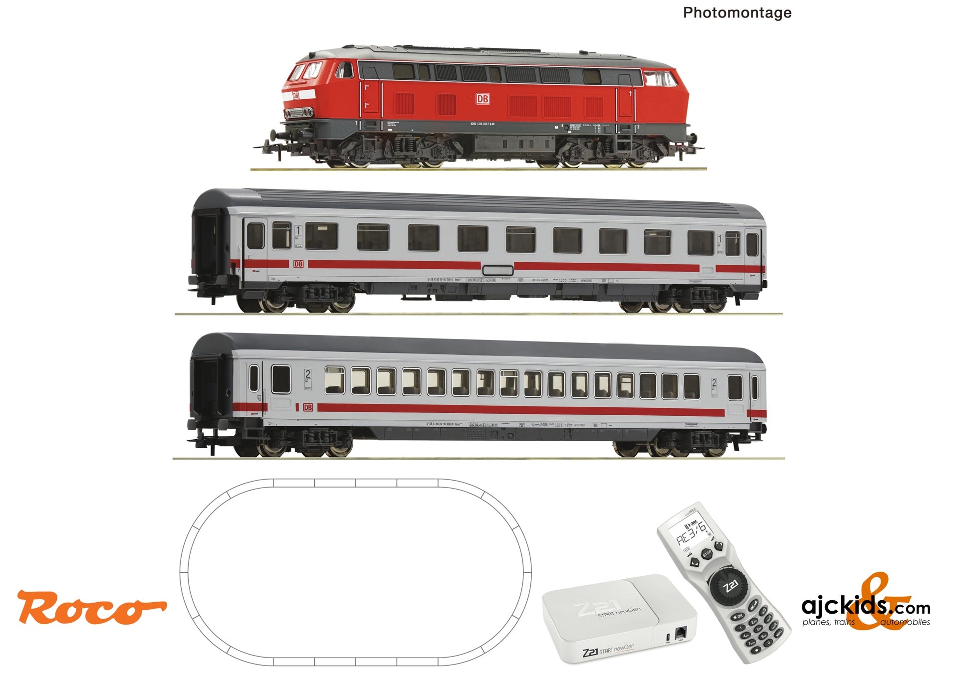 Roco 5110011 Z21 START set: class 218 GEOLINE in H0-Scale – Ajckids