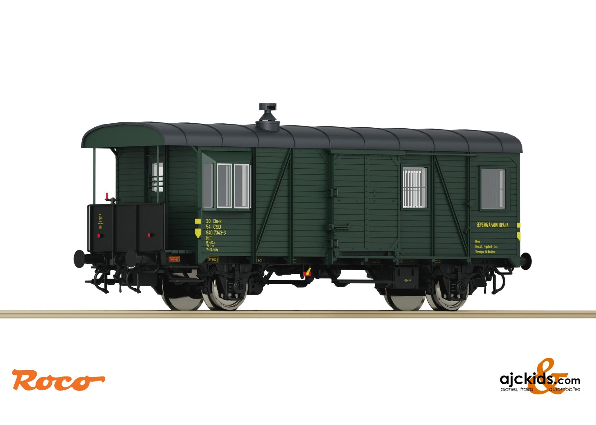 Roco 6200141 Goods train guard wagon, CSD – Ajckids