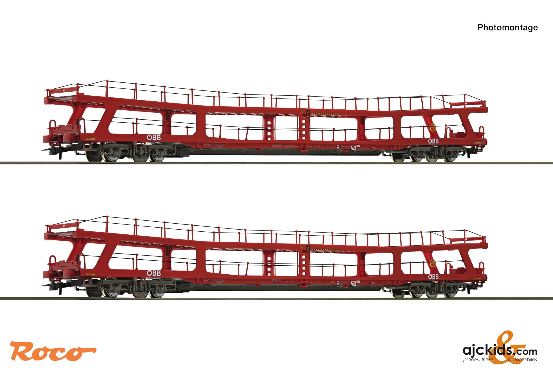 Roco 6600105 - 2-piece set: Car transport wagons – Ajckids