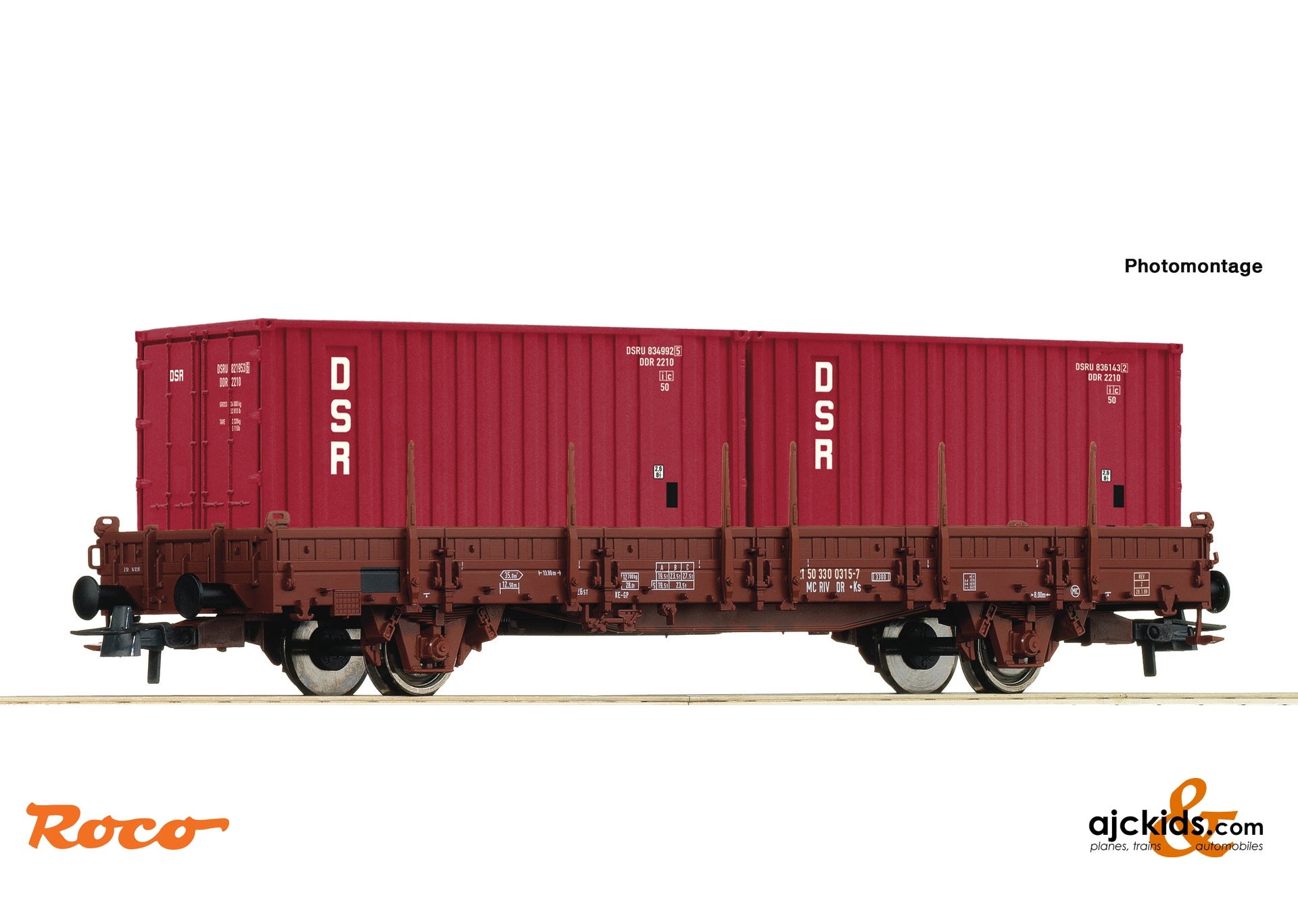 Roco 6600138 Swivel stake wagon, DR – Ajckids