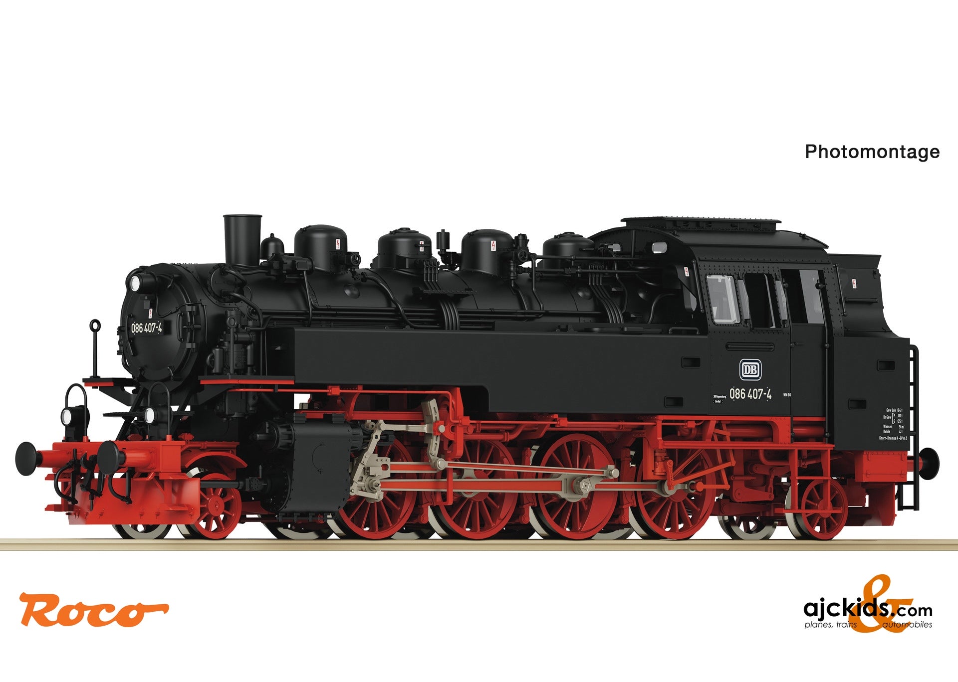 Roco 7120019 Steam locomotive 086 407-4, DB – Ajckids