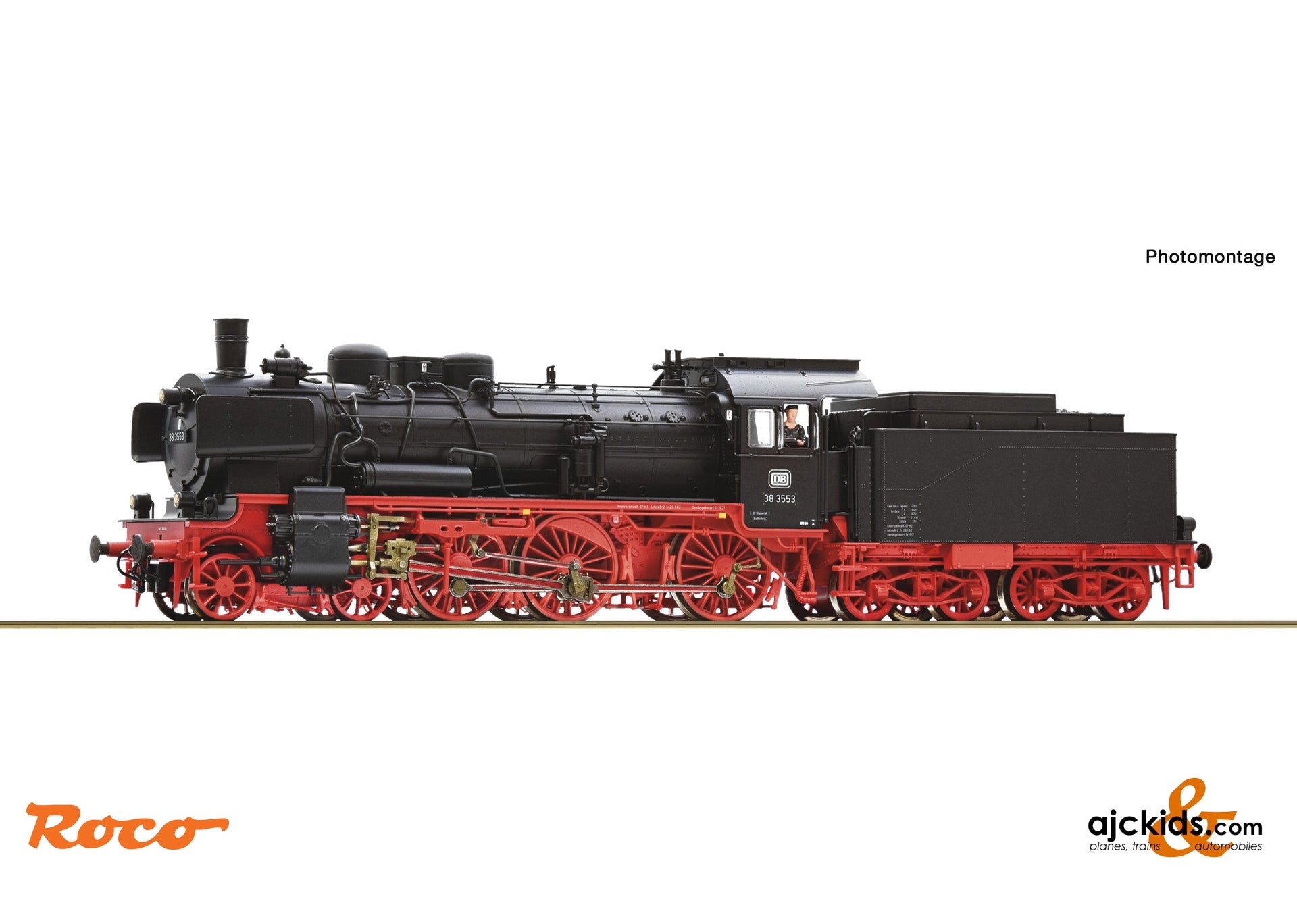 Roco 71387 Steam locomotive 38 3553, DB – Ajckids