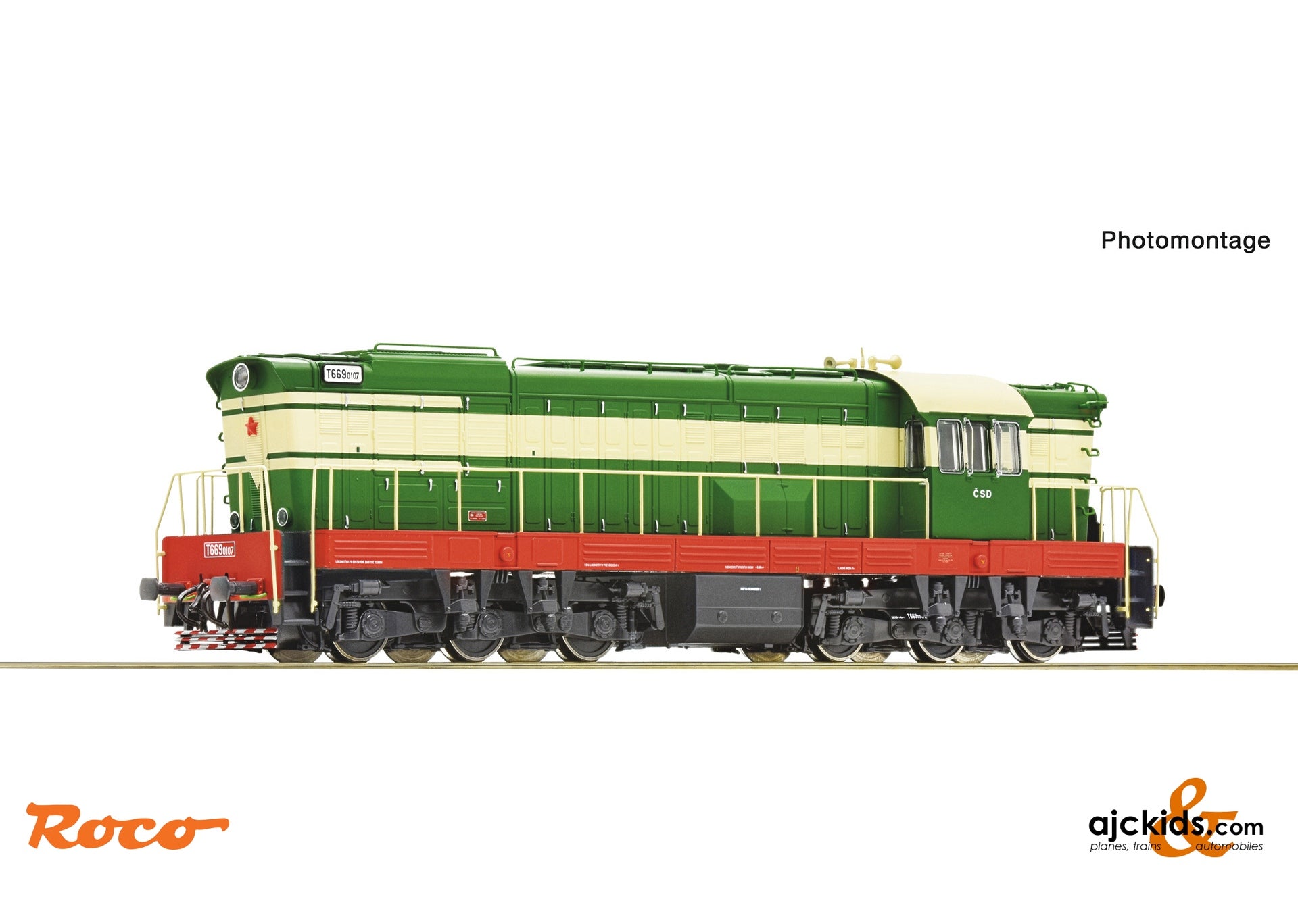Roco 7310012 Diesel locomotive T 669.0107, CSD – Ajckids