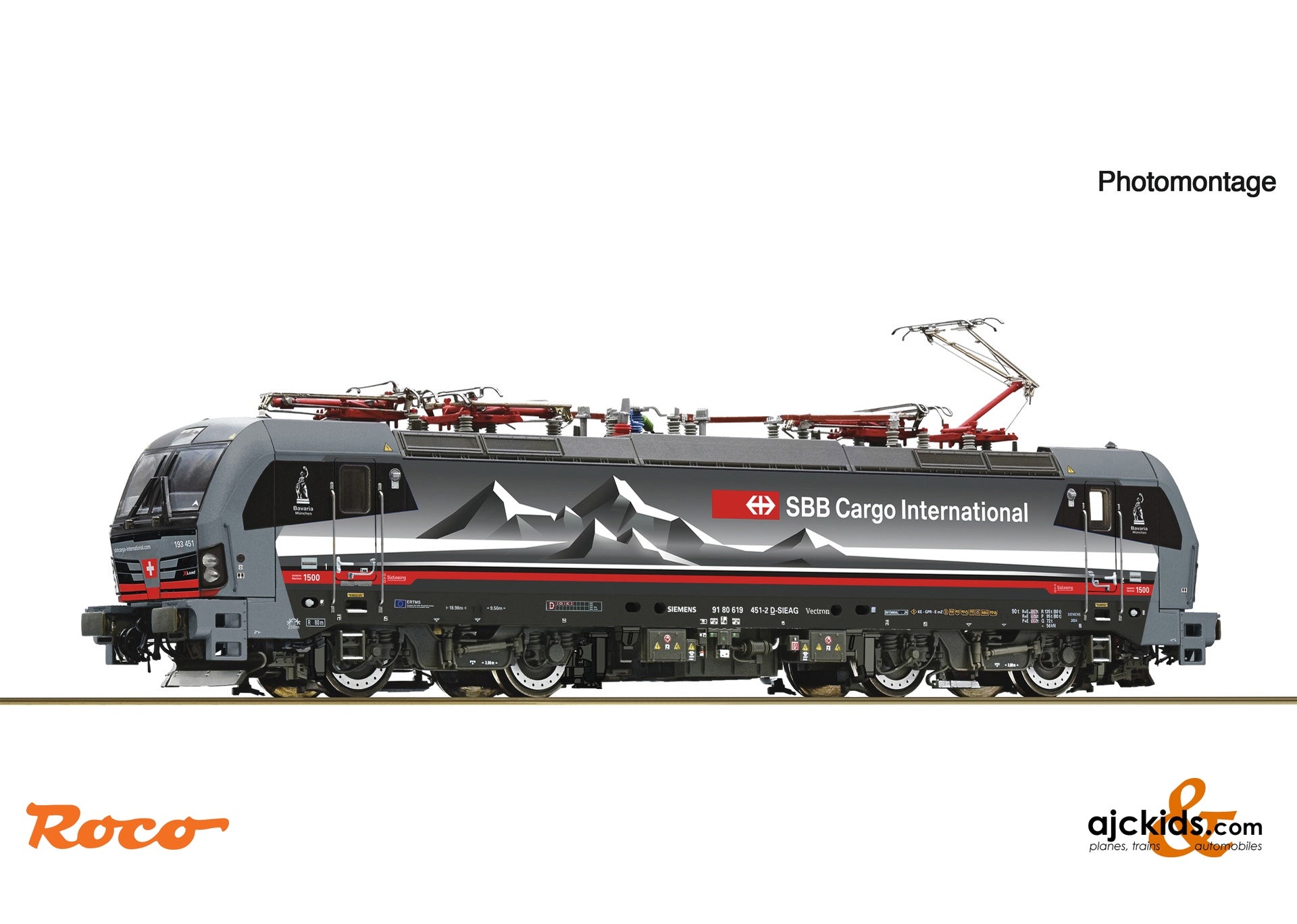 Roco 7500107 Electric locomotive 193 451-2 “Alppiercer 3”, SBB CI – Ajckids