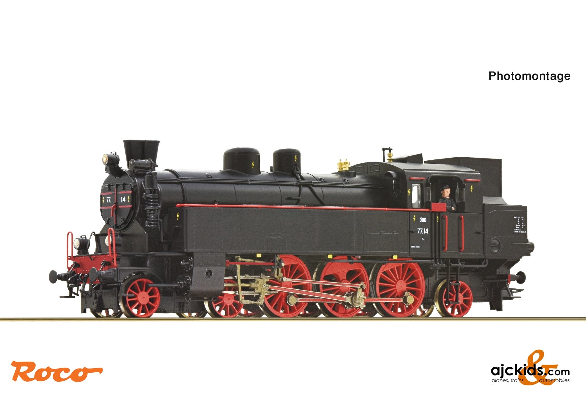 Roco 78078 - Steam locomotive 77.14 AC- (Sound) – Ajckids