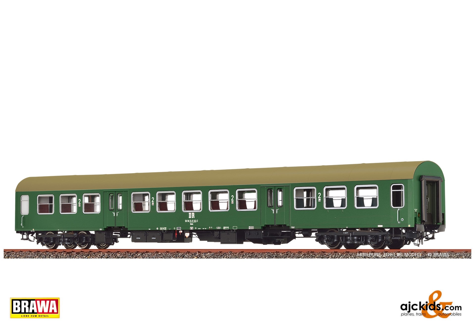 Brawa 65146 - Passenger Coach Bmhe DR, IV EAN: 4012278651460 – Ajckids