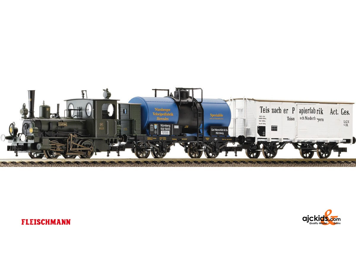 Fleischmann 481272 - Set: Steam Locomotive + W. Clotho w. wagons, EAN ...