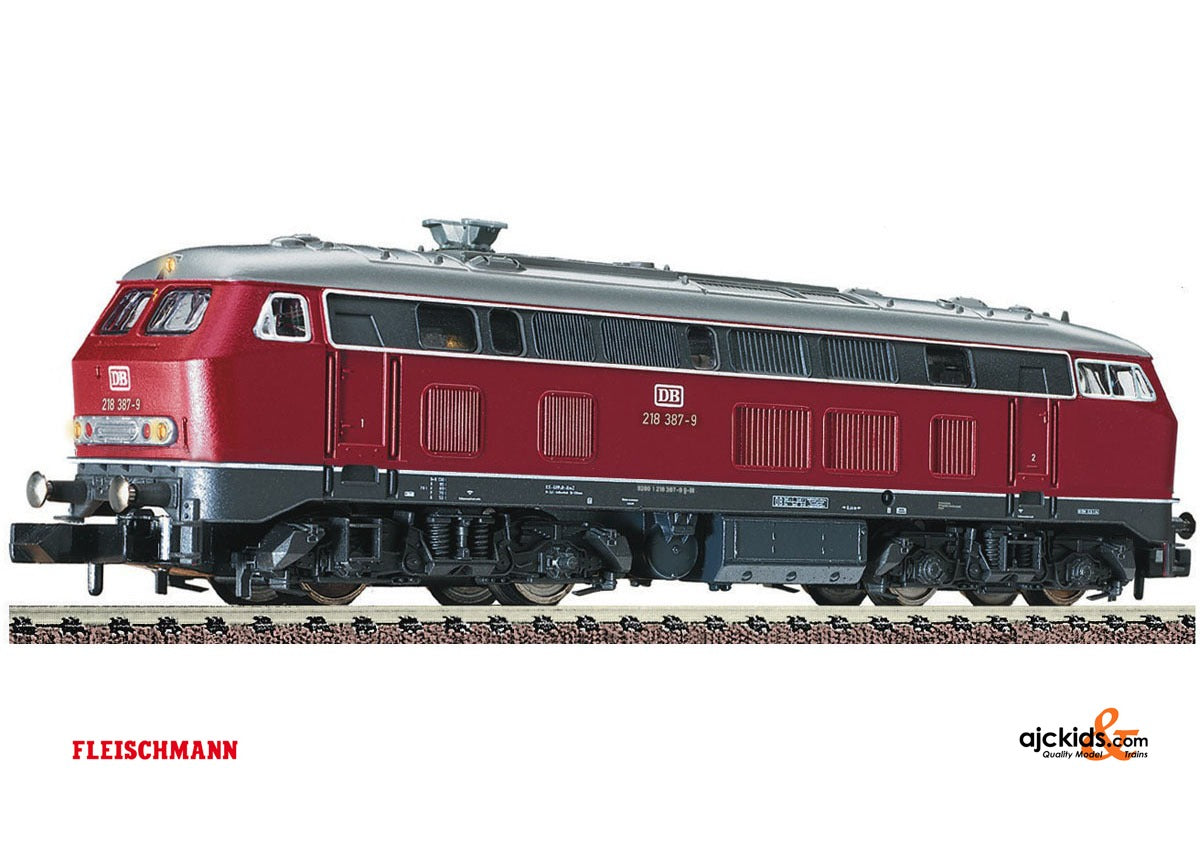 Fleischmann 723607 - DiesElectric Locomotive 218 387 old red, EAN ...