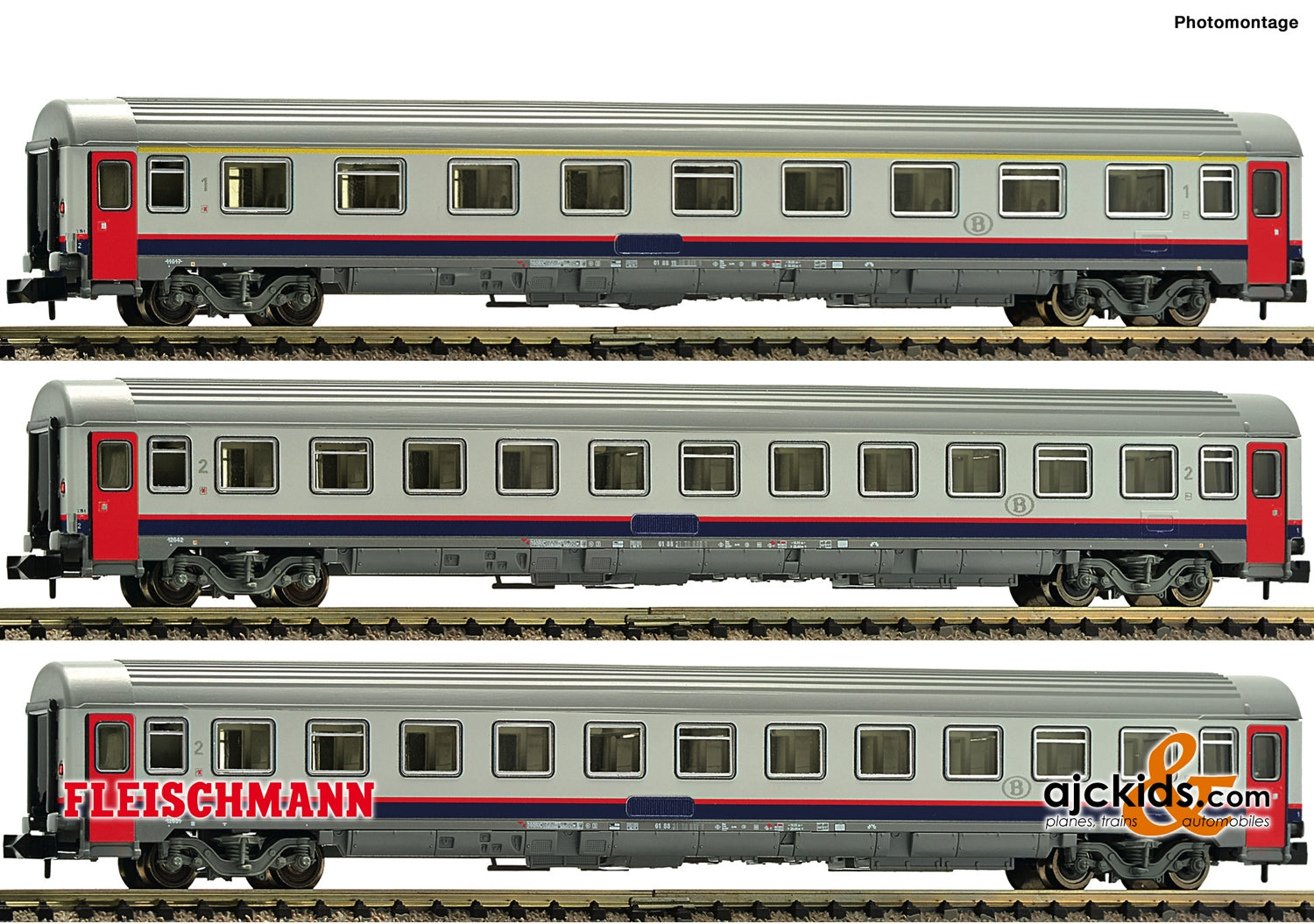 Fleischmann 814508 - 3 piece set Eurofima wagons, EAN: 4005575196086 ...