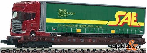 Fleischmann 827202 - 8-axle Low Floor Car w. Truck, EAN: 4005575272025 ...