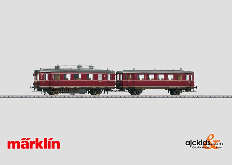 Marklin 37708 - Powered Railcar VT75 + VB140 - Hand Weathered – Ajckids