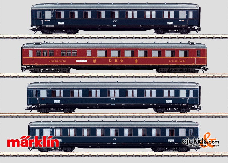 Marklin 43237 - 4 Express Train Passenger Cars Rheingold – Ajckids