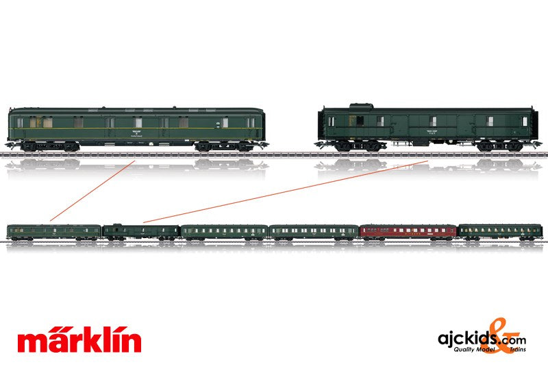 Marklin 43256 D 12 Berlin Stuttgart Express Train Passenger Car Set ...