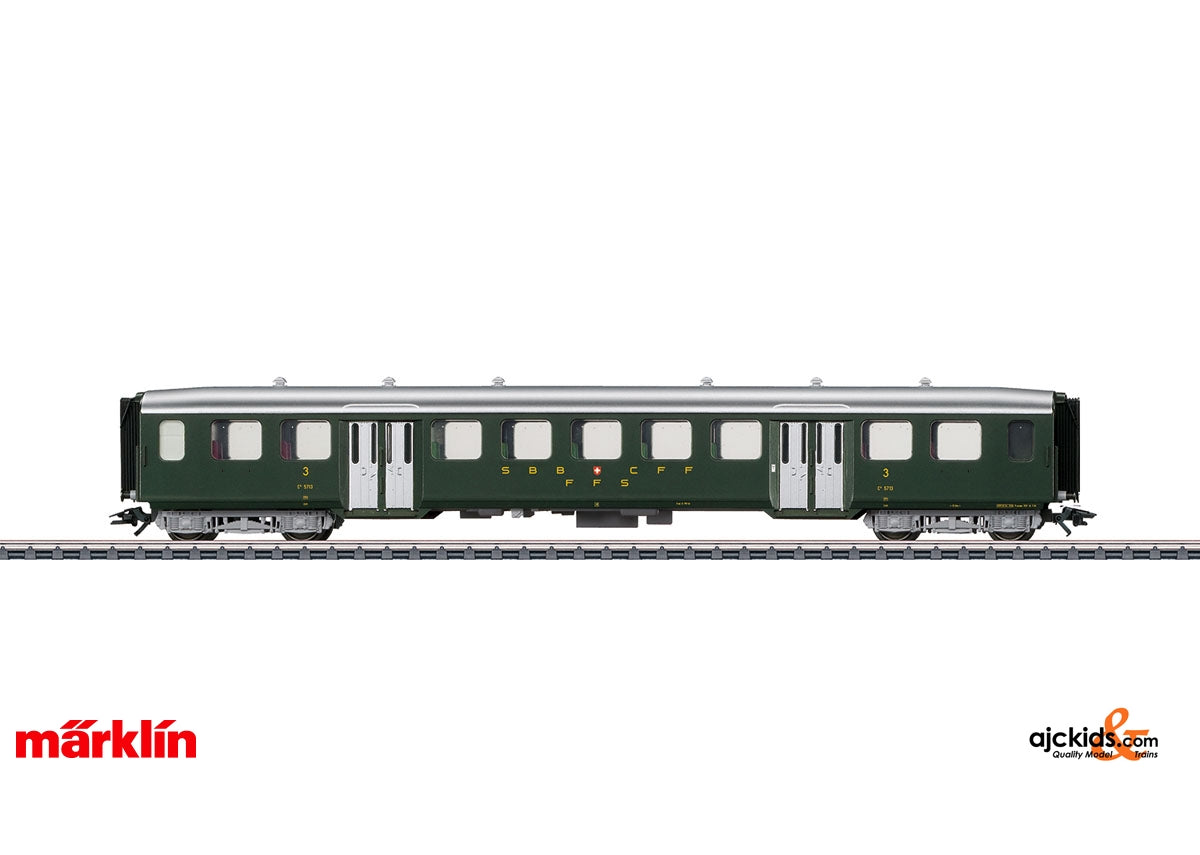 Marklin 43372 Lightweight Steel Passenger Car, 3rd Class – Ajckids