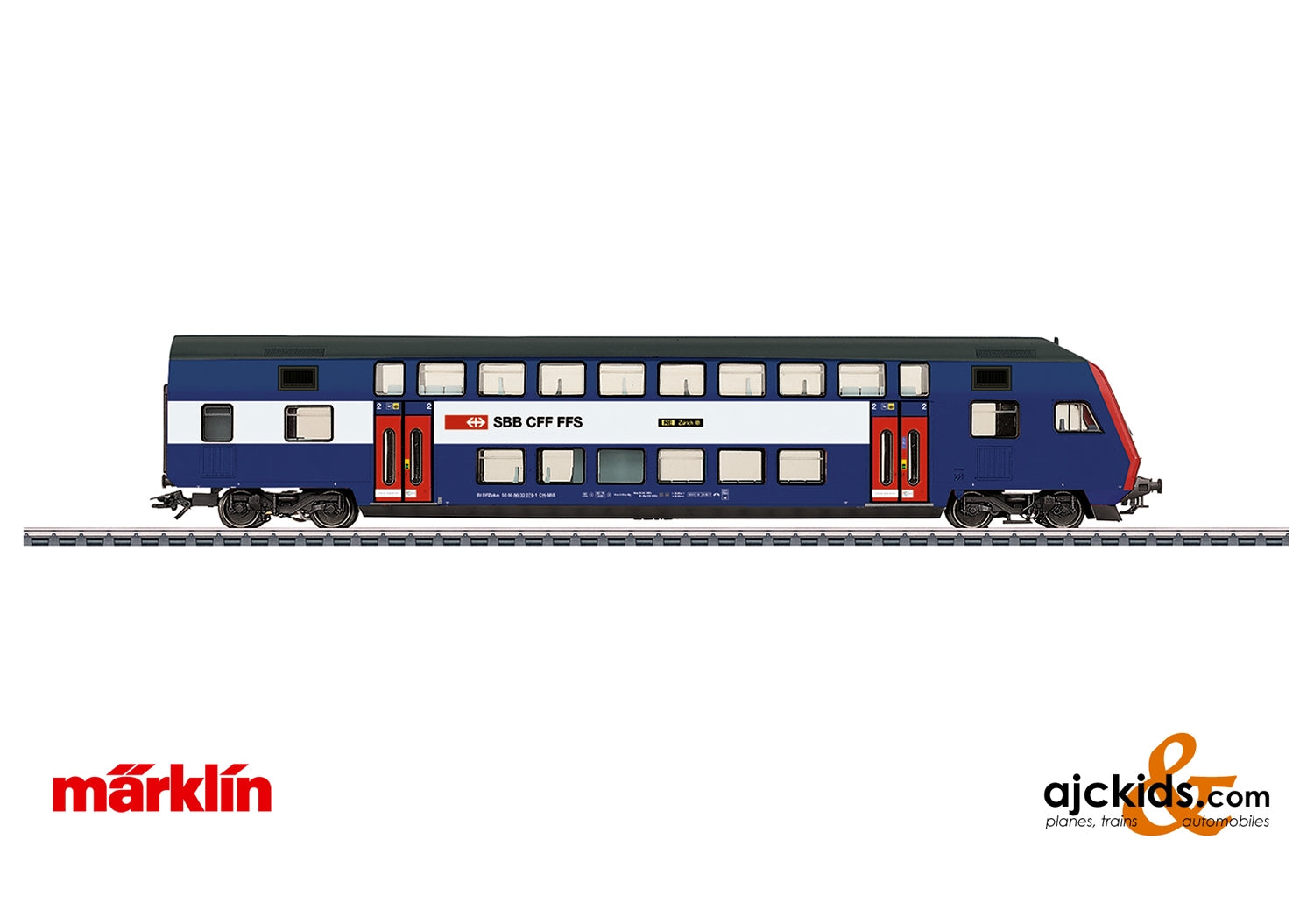 Marklin 43575 Zürich S-Bahn Bi-Level Cab Control Car – Ajckids