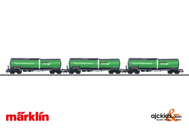 Marklin 46565 - Petroleum Oil Tank Cars Green Cargo – Ajckids
