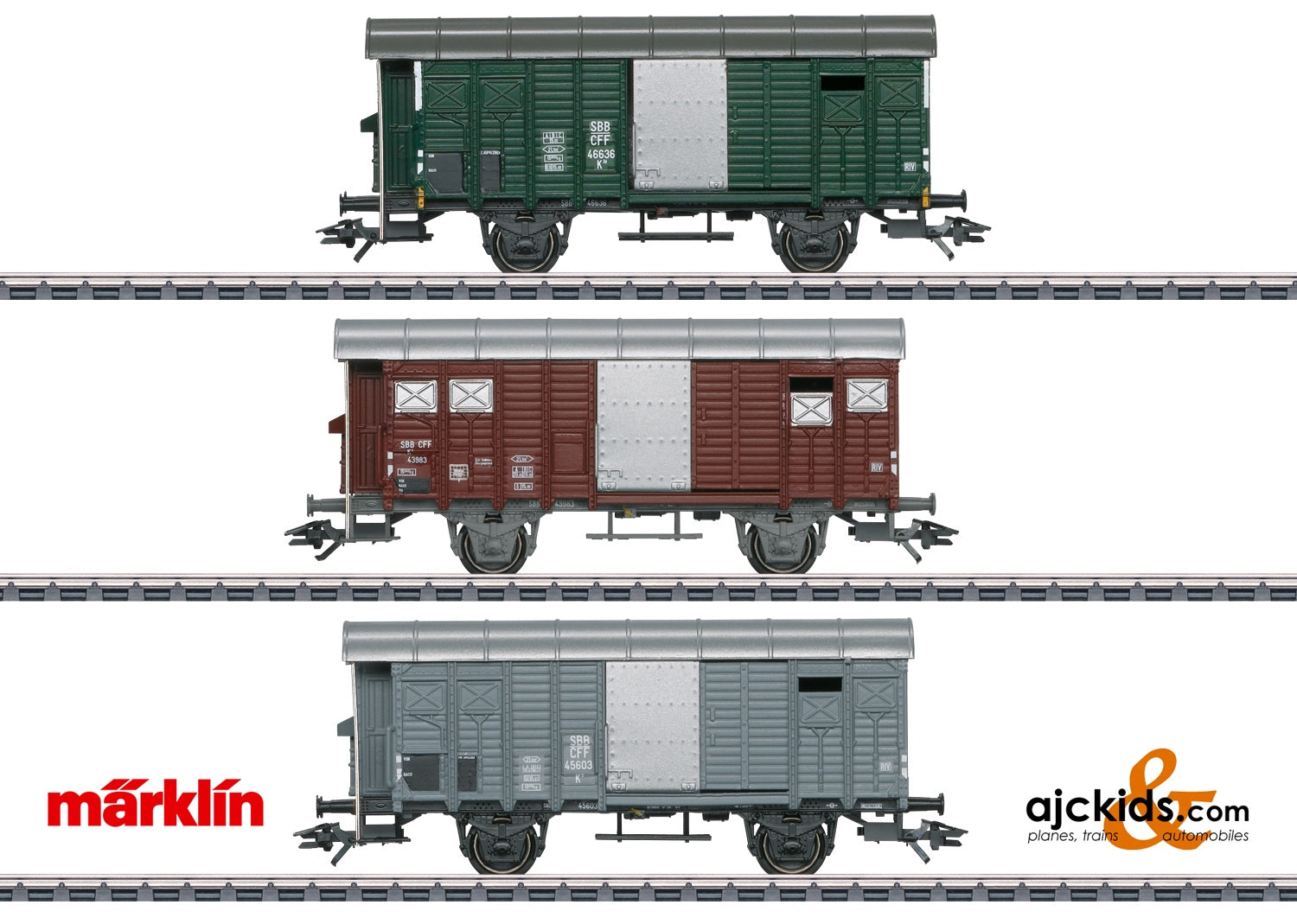 Marklin 46568 Freight Car Set with Type K3 Boxcars – Ajckids