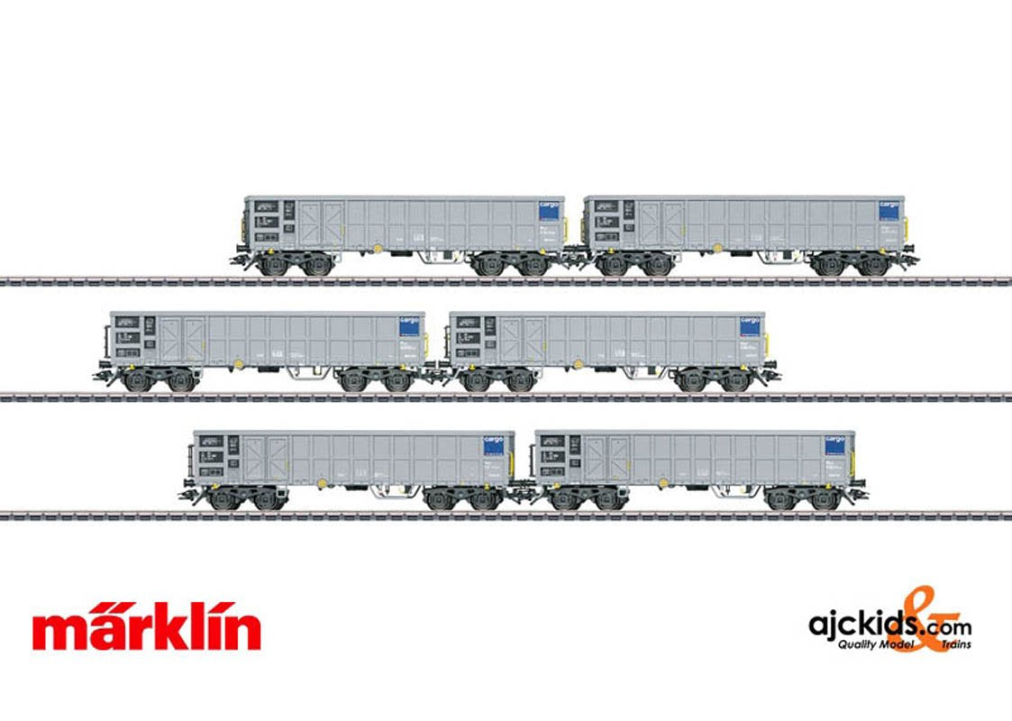 Marklin 46912 SBB Cargo Type Fas High-Side Gondola 6-Car Set – Ajckids