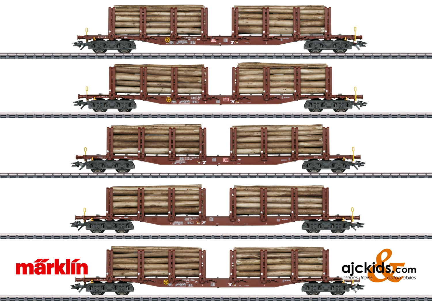 Marklin 47154 Snps Stake Car Set, Wood Transport – Ajckids
