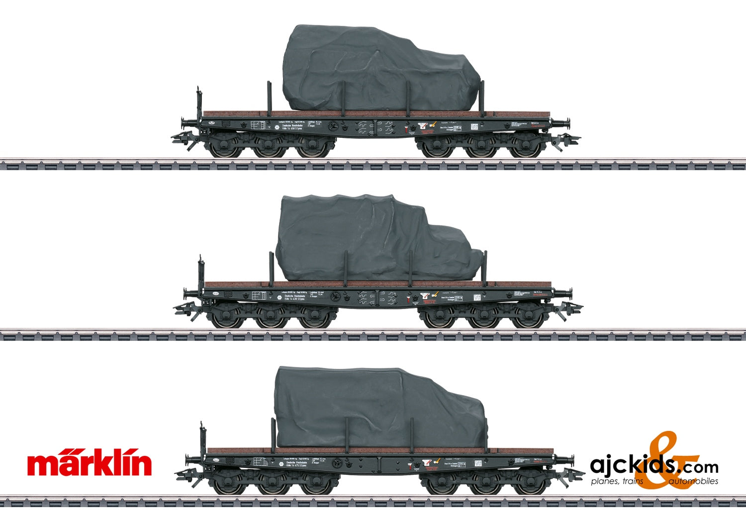 Marklin 48660 SSyms Heavy-Duty Flat Car Set – Ajckids