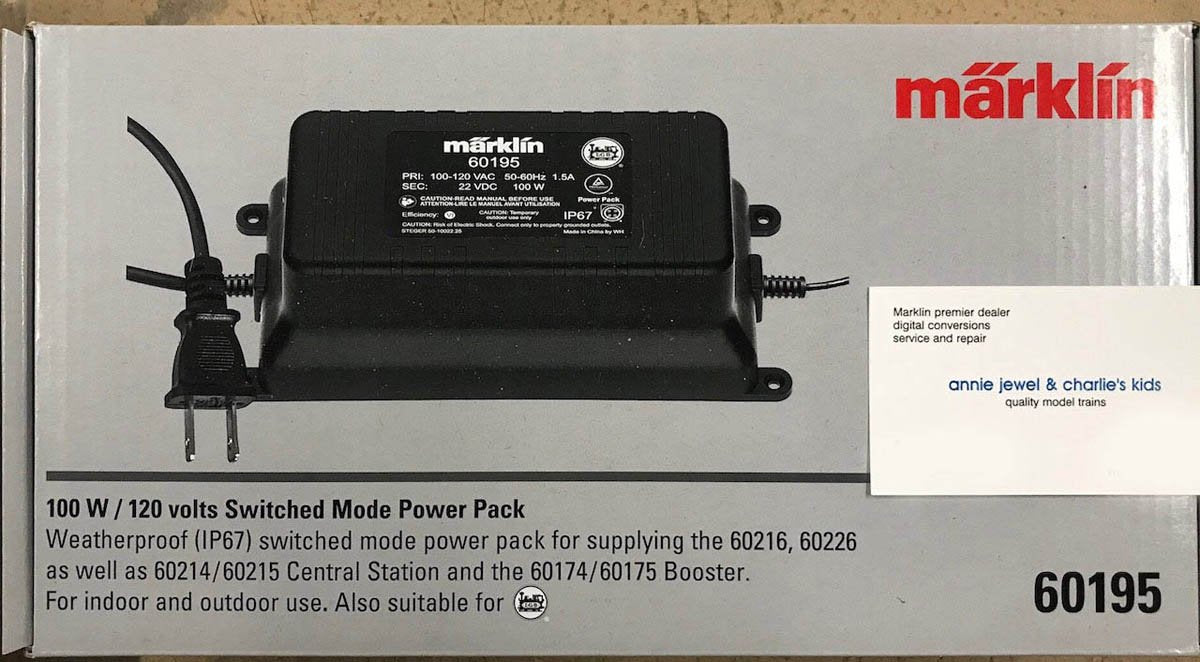 Marklin 60195 Power Pack 120V/100 VA for LGB and 1-Gauge – Ajckids