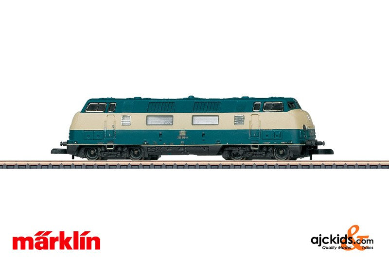 Marklin 88202 Class 220 Diesel Locomotive in Ocean Blue / Light Ivory ...