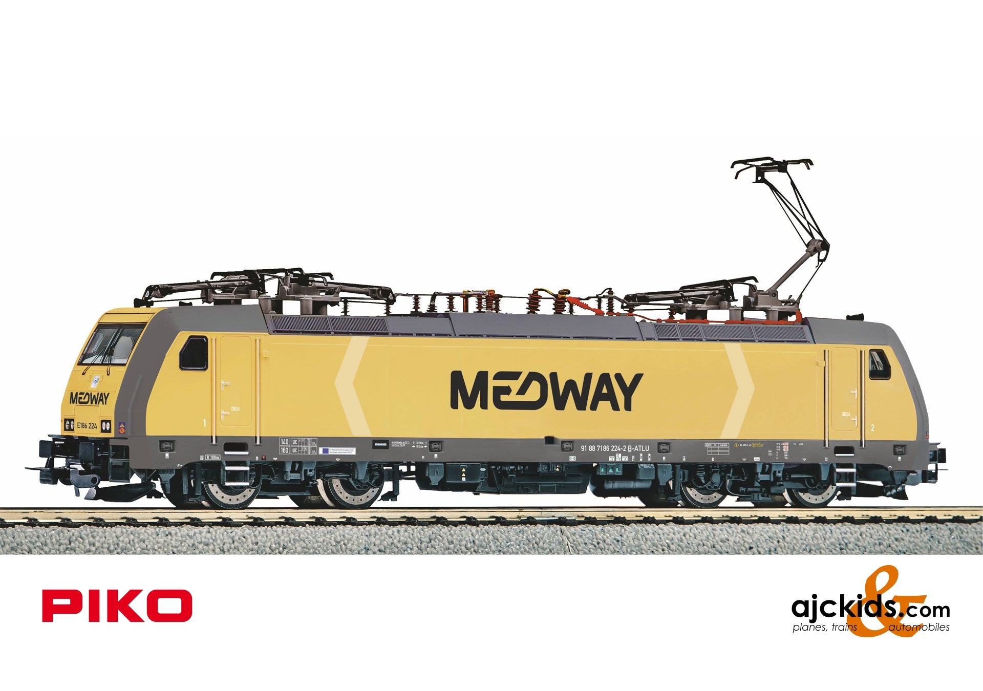 Piko 21630: BR 186 Electric Locomotive Medway VI – Ajckids