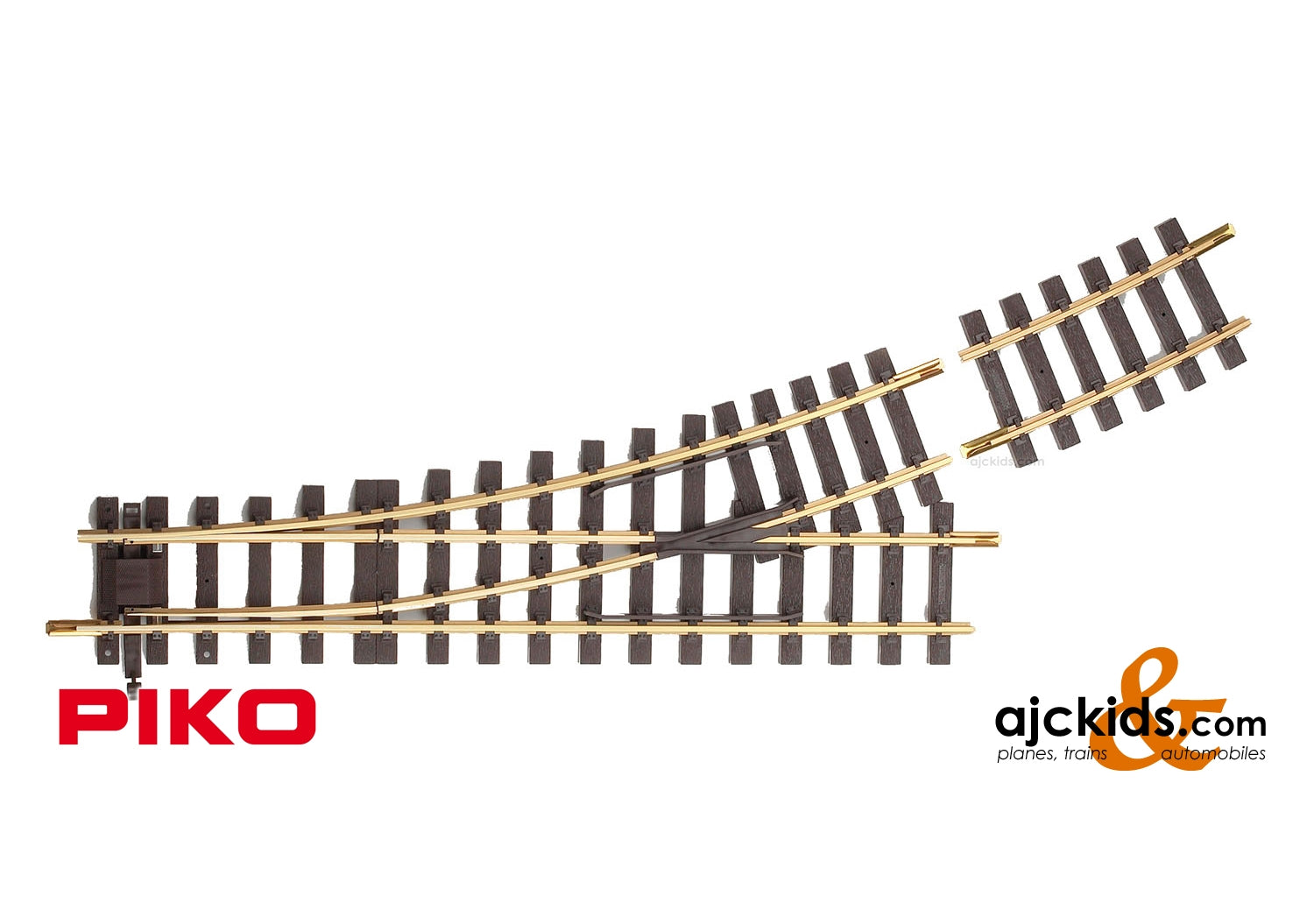 Piko 35222 at Ajckids.com, Manual Switch Left R5 22.5 Deg
