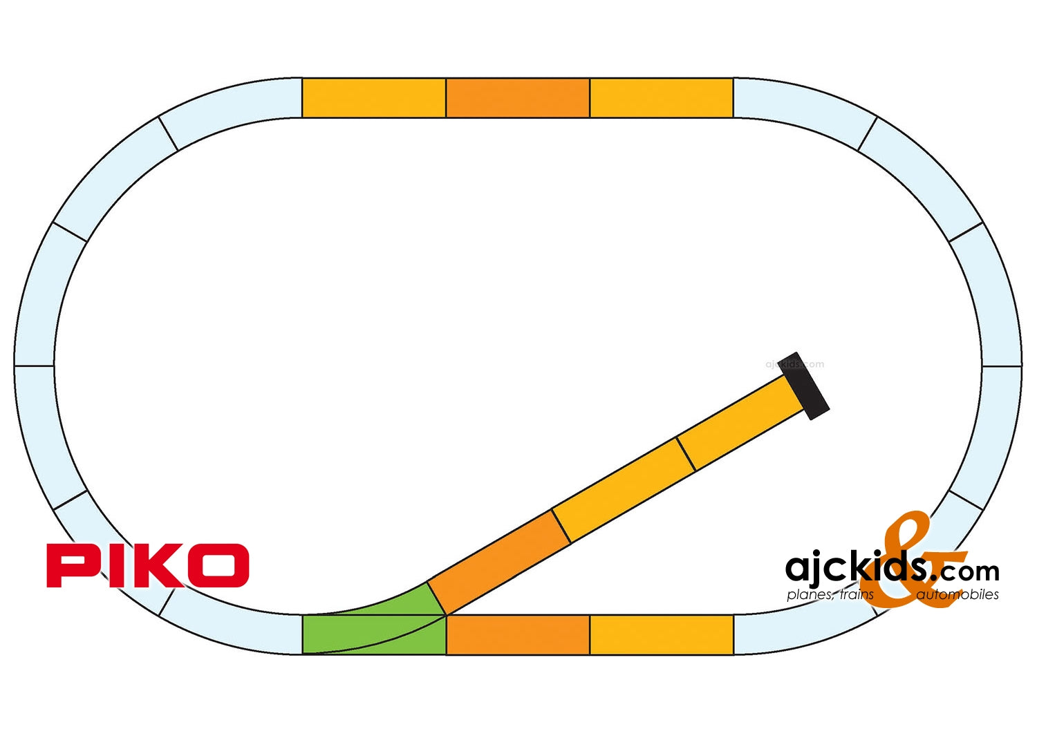 Piko 35301 at Ajckids.com, Siding Track Set