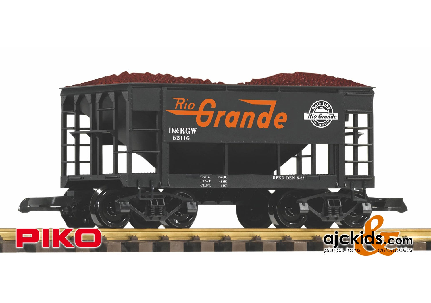 Piko 38912 at Ajckids.com, Schüttgutwagen D&RGW mit Erzladung