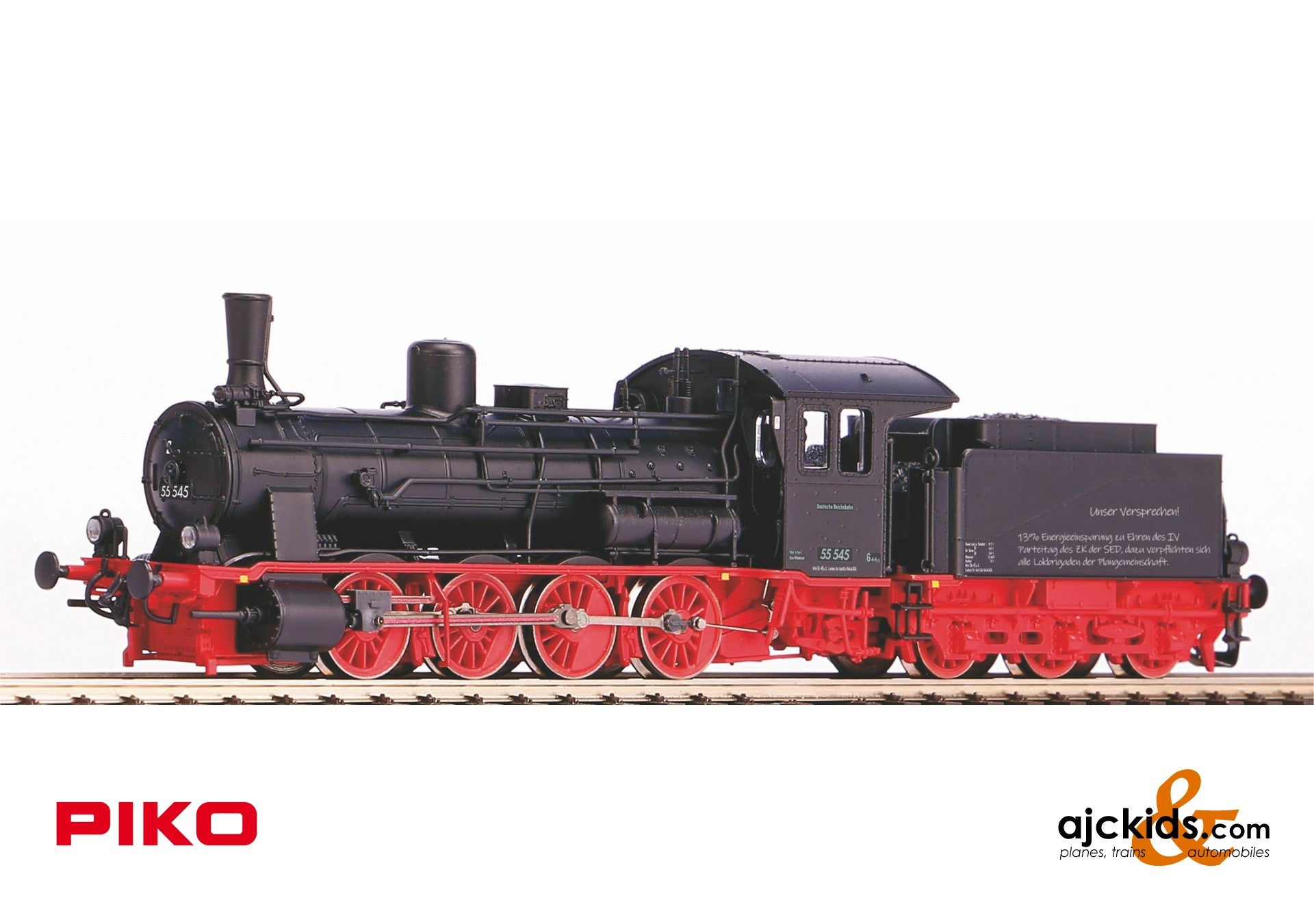 Piko 47107 at Ajckids.com, BR 55 Steam Locomotive DR III Parteitag
