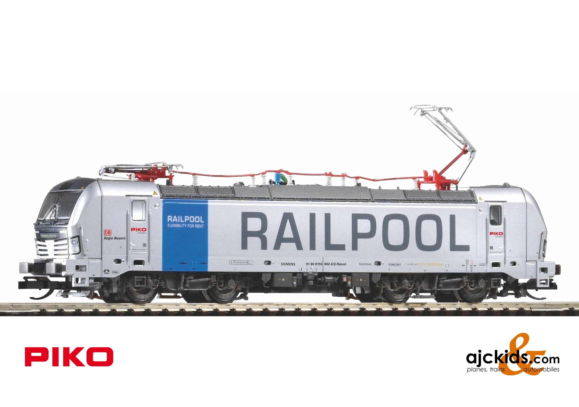 Piko 47392: TT BR 193 Vectron Electric Railpool PIKO VI – Ajckids