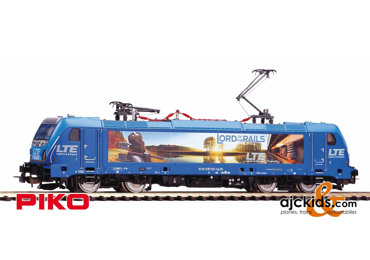 Piko 51579 at Ajckids.com, BR 187 Electric Locomotive LTE VI (AC 3-Rail)