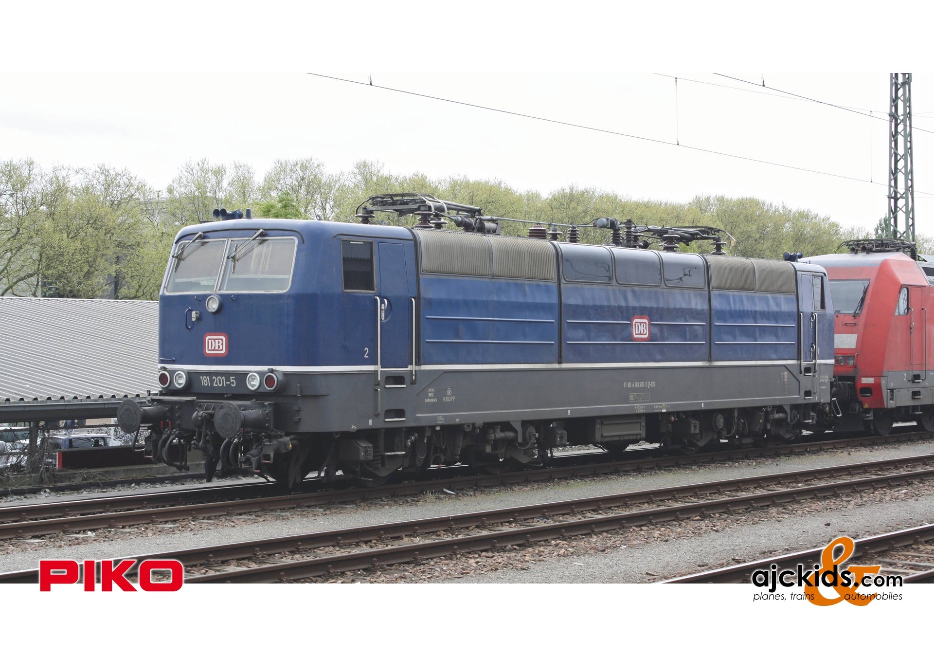 Piko 51945: BR181.2 Electric Locomotive, Sound, Blue, DB AG VI – Ajckids