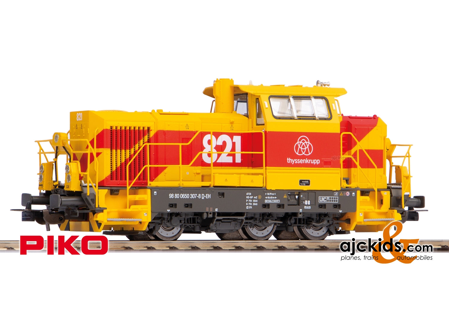 Piko 52665 at Ajckids.com, G6 Diesel Locomotive ThyssenKrupp VI (AC 3-Rail)