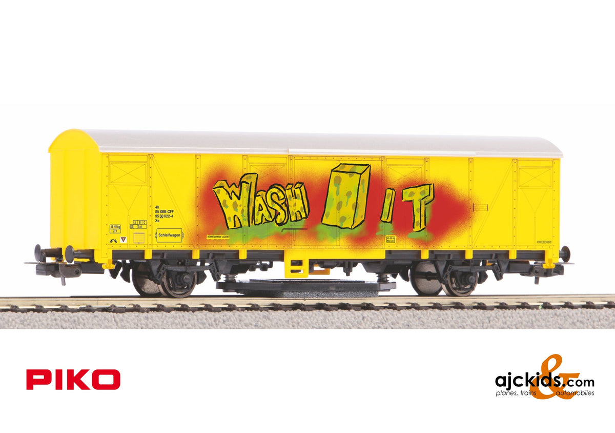 Piko 54309: Track cleaner Car, gold w/ graffitti SBB – Ajckids