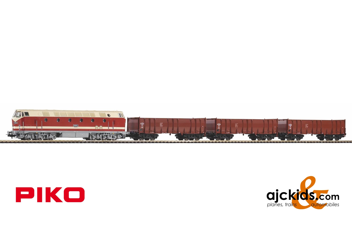 Piko 57138 at Ajckids.com, Roadbed DR BR119 Freight Starter Set