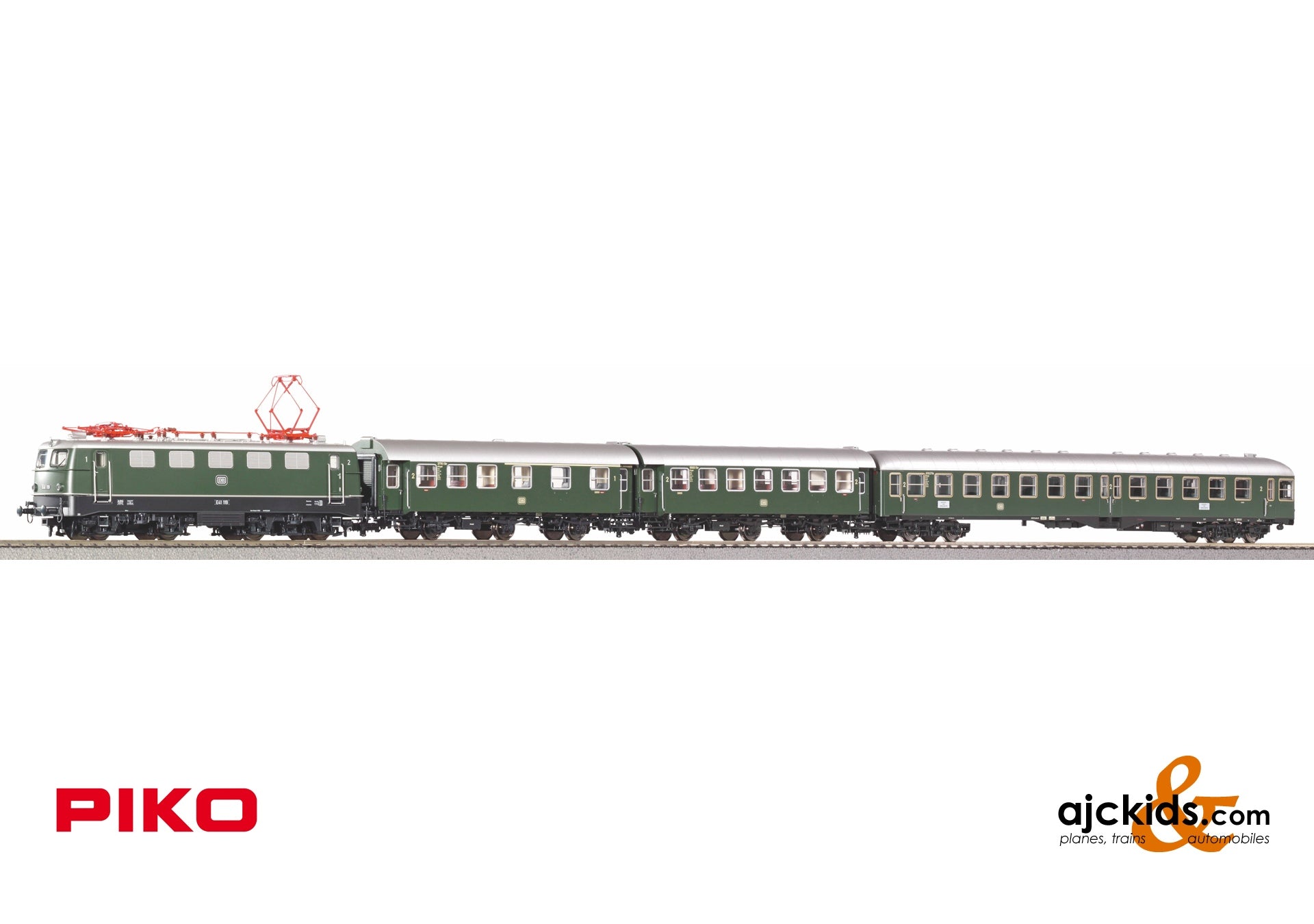 Piko 58144 at Ajckids.com, 4-Pc. Commuter Set E 41 Electric Locomotive ...