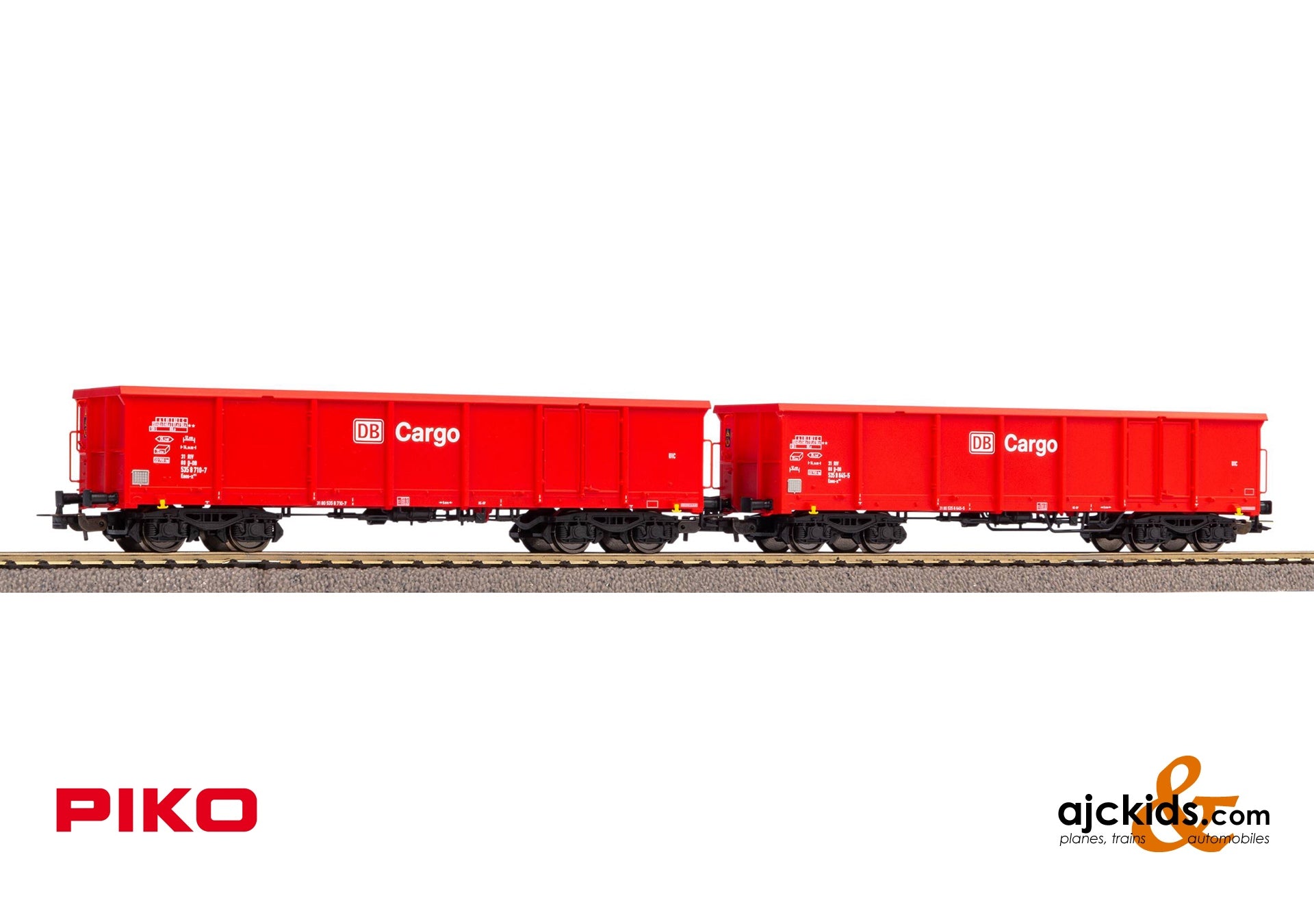 Piko 58234 at Ajckids.com, 2 pc. Eaos Gondola set with sand loads DB AG V