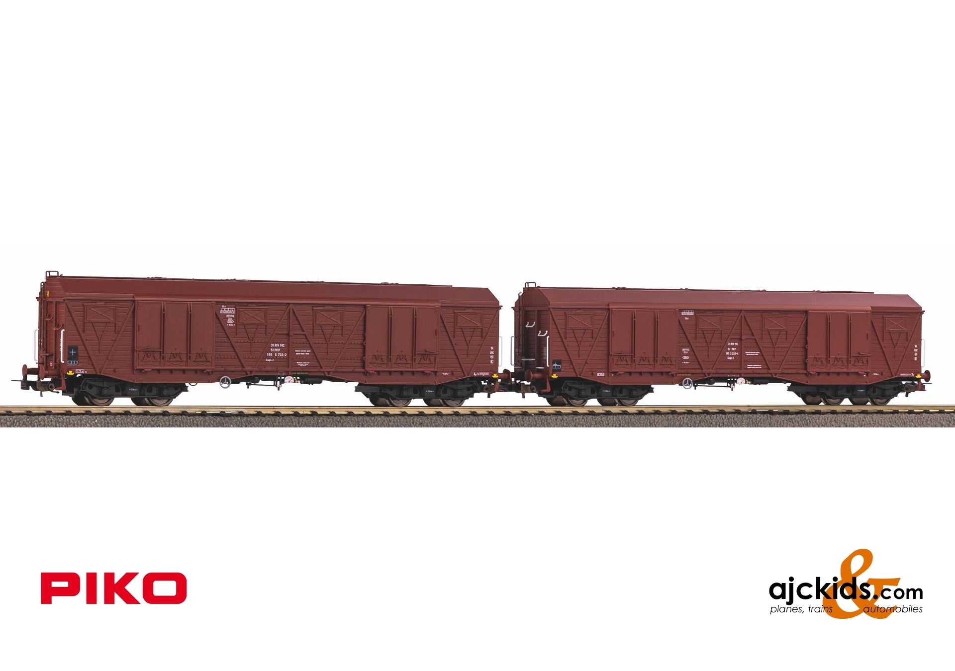 Piko 58259 at Ajckids.com, 2 pc. 401Ka Gags Boxcar set PKP V