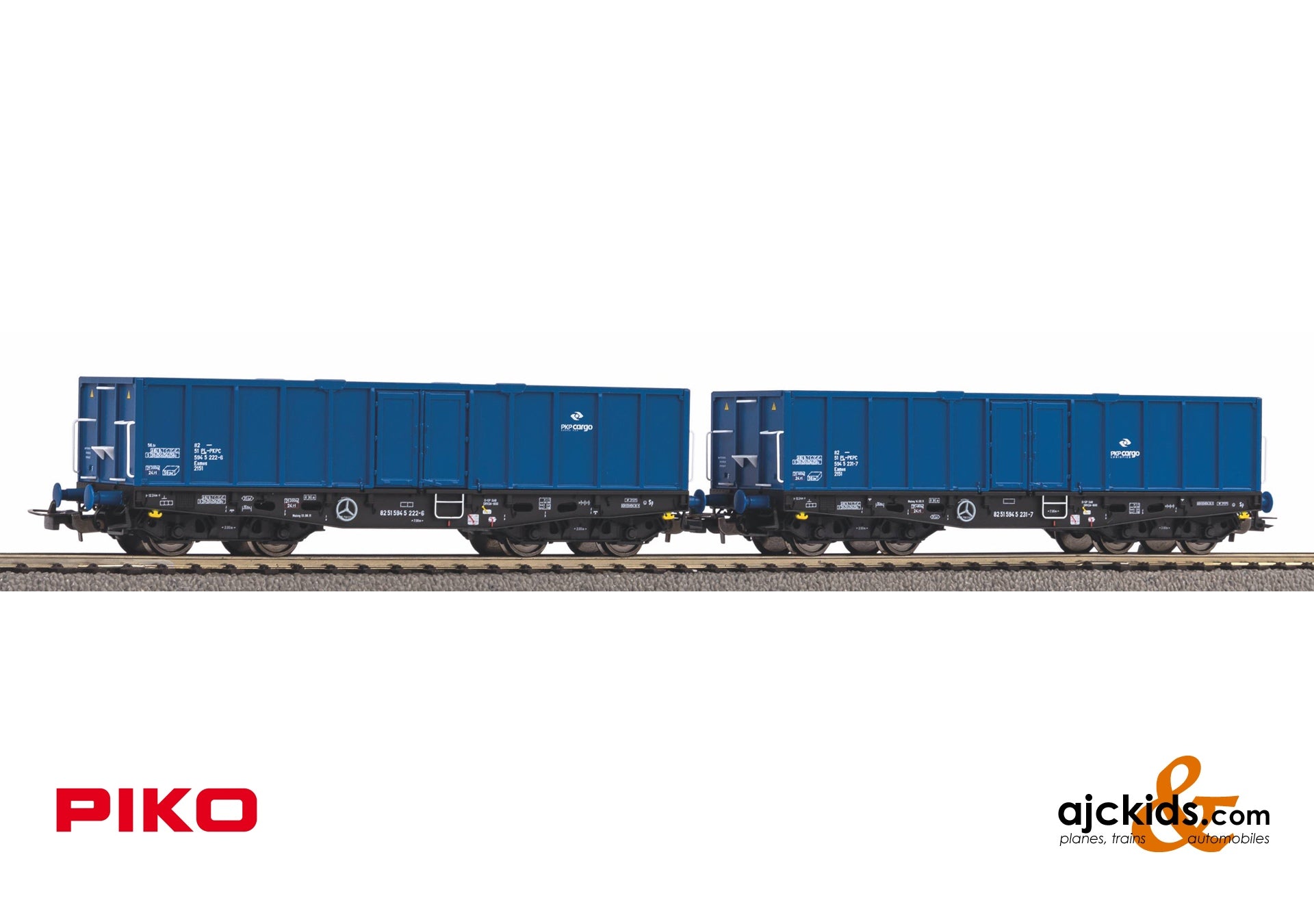 Piko 58260 at Ajckids.com, 2 pc. 401Zk Gondola set PKP Cargo VI