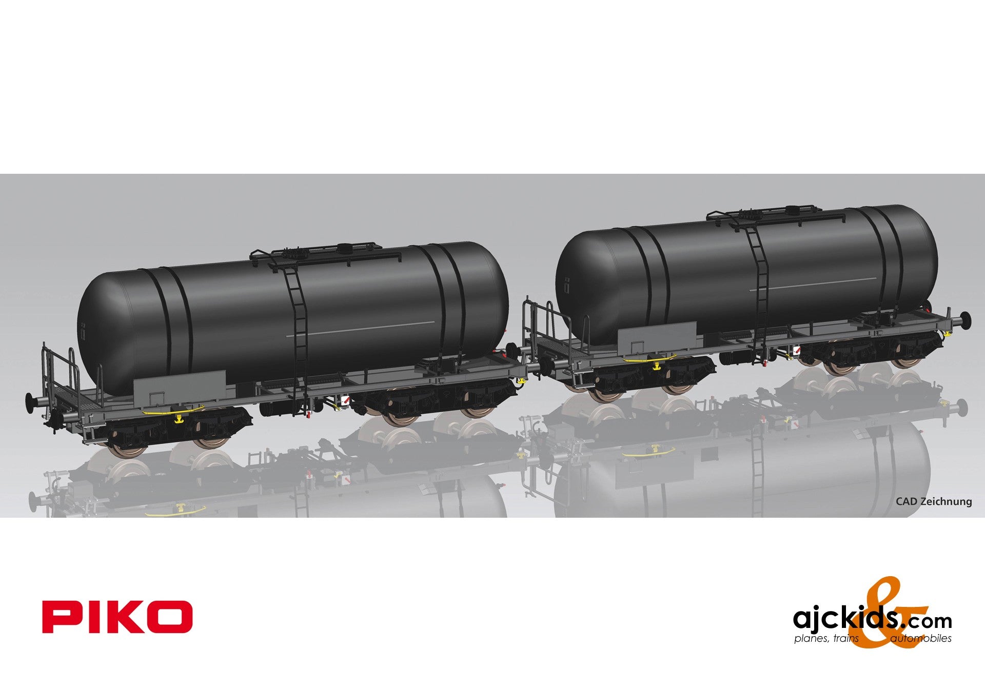 Piko 58264 at Ajckids.com, 2 pc. 406R Zas Tank car set PCC Spedkol VI