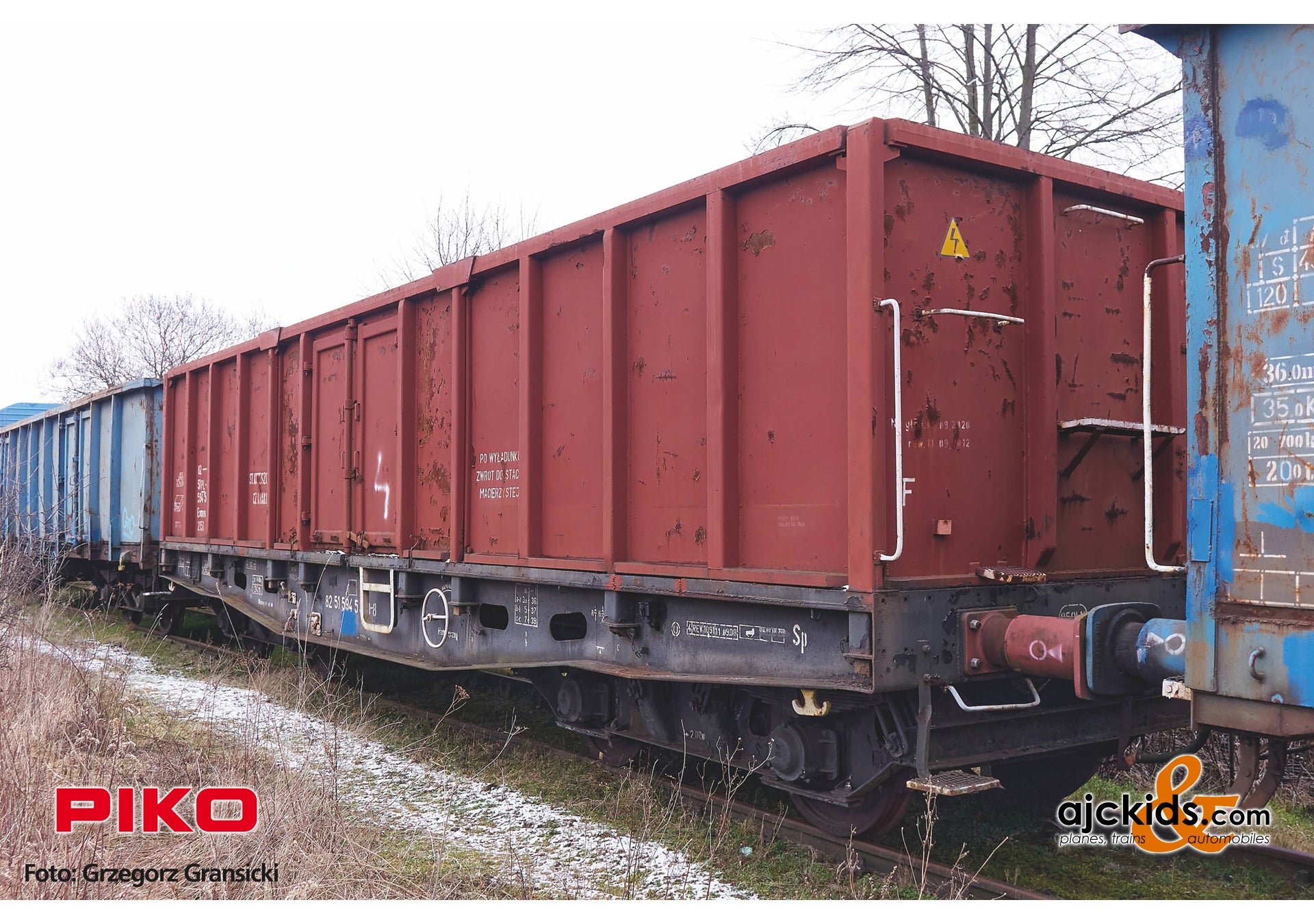 Piko 58272: 2-car set: 401Zk Gondolas PKP VI – Ajckids