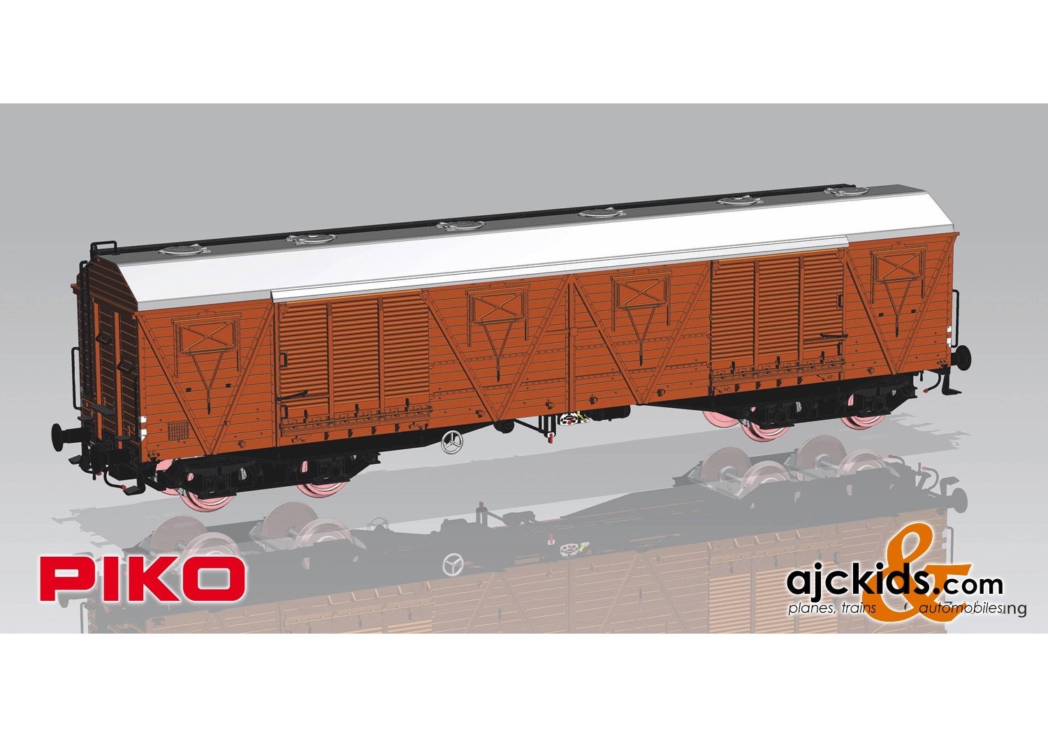 Piko 58472 at Ajckids.com, 4--axle Covered Freight Car 401Ka Gags (KKyt ...