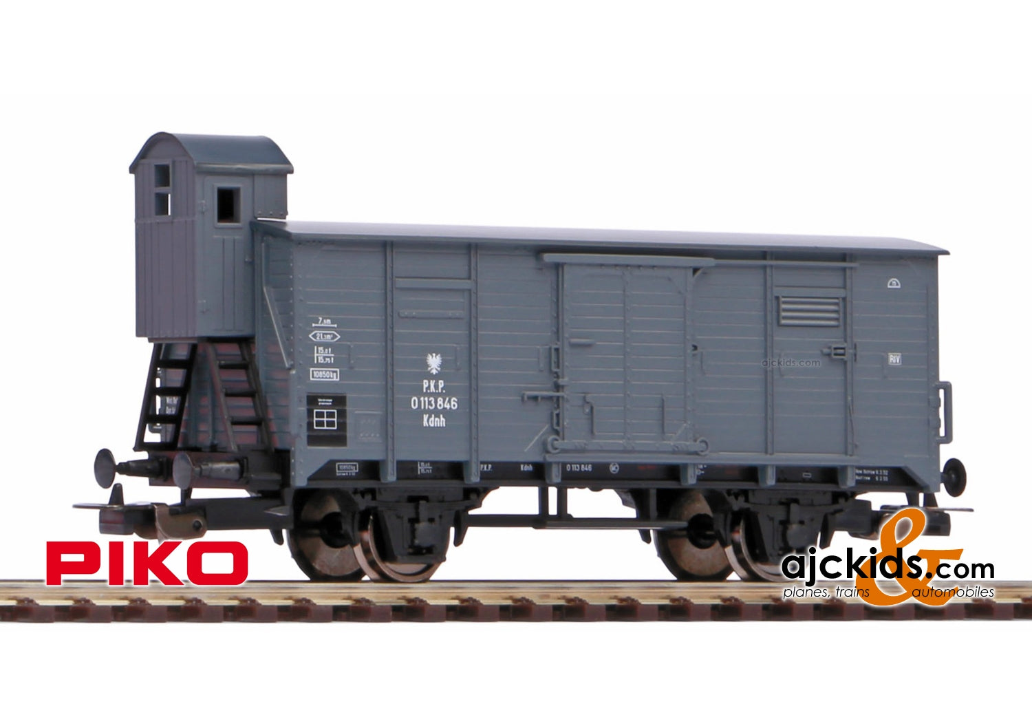 Piko 58928 at Ajckids.com, G02 Boxcar w/Brake Cab PKP III
