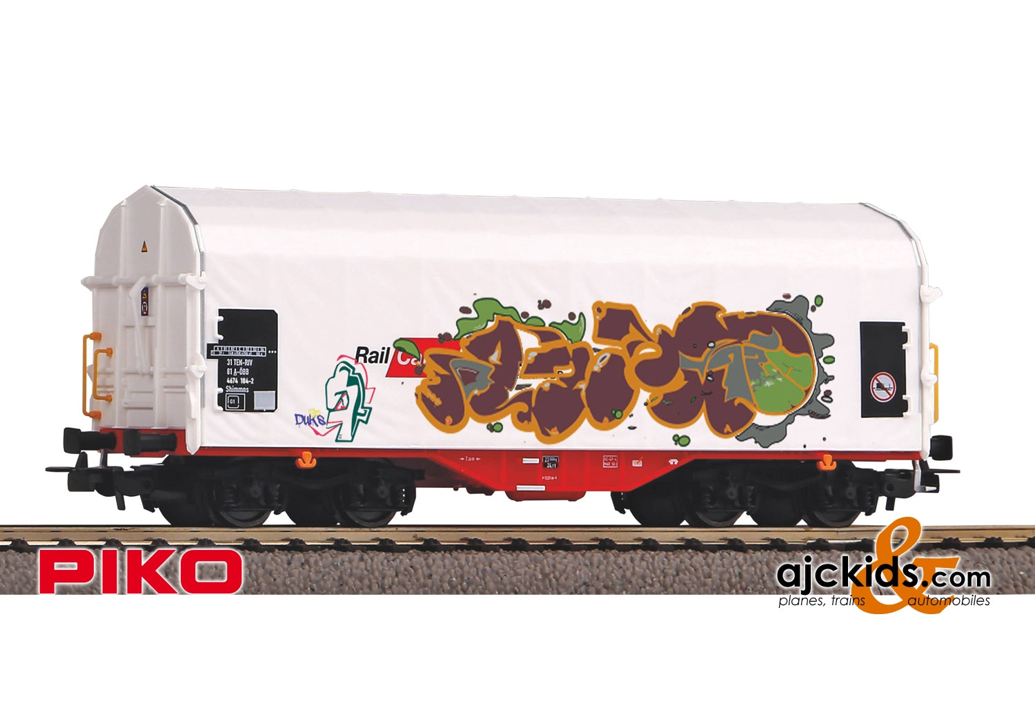 Piko 58982 at Ajckids.com, Schiebeplanenwagen Rail Cargo Austria VI mit ...